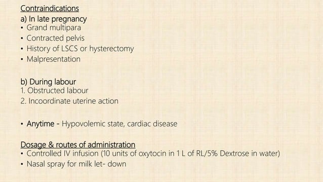 Drugs used in pregnancy, labor and puerperium | PPTX