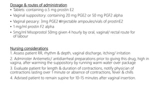 Drugs used in pregnancy, labor and puerperium | PPTX