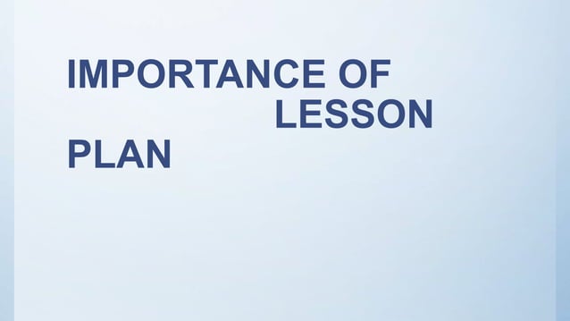 Lesson plan Introduction | PPTX | Education