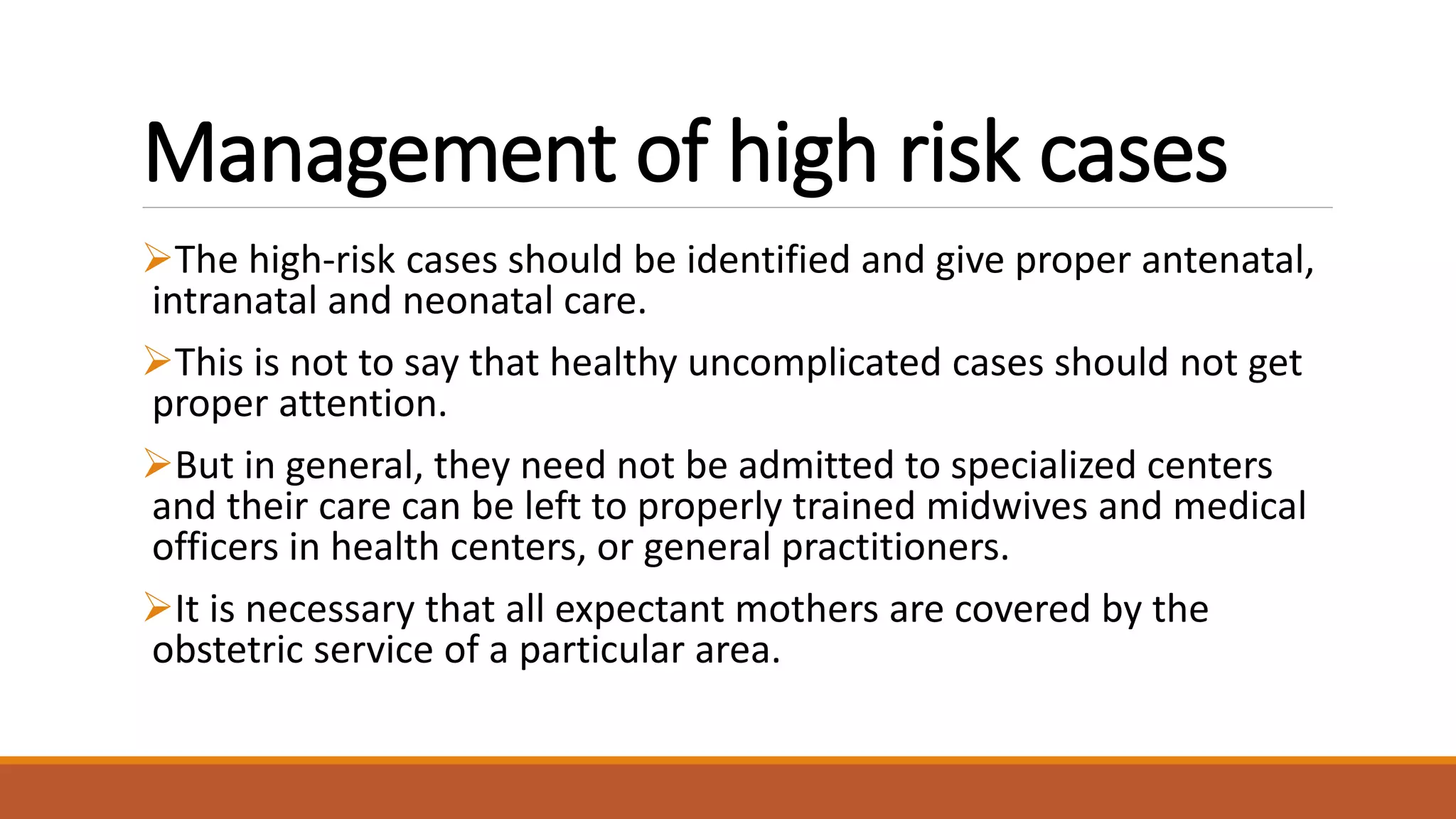 High-risk approach with screening and assessment | PPTX