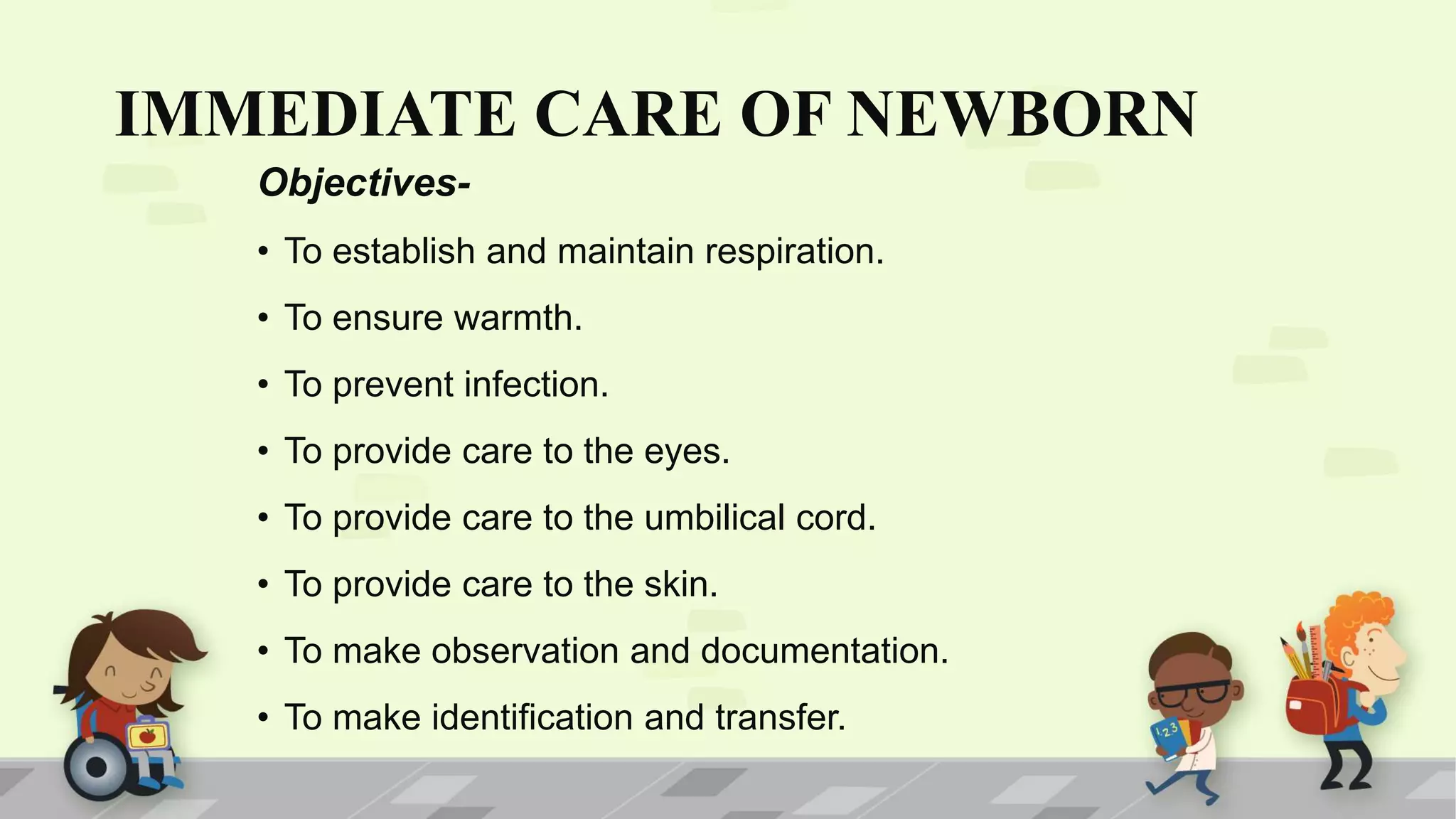Immediate Nursing care of a newborn | PPTX
