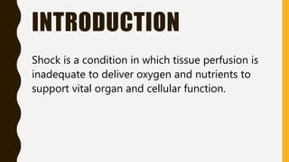 Nursing management on shock | PPTX