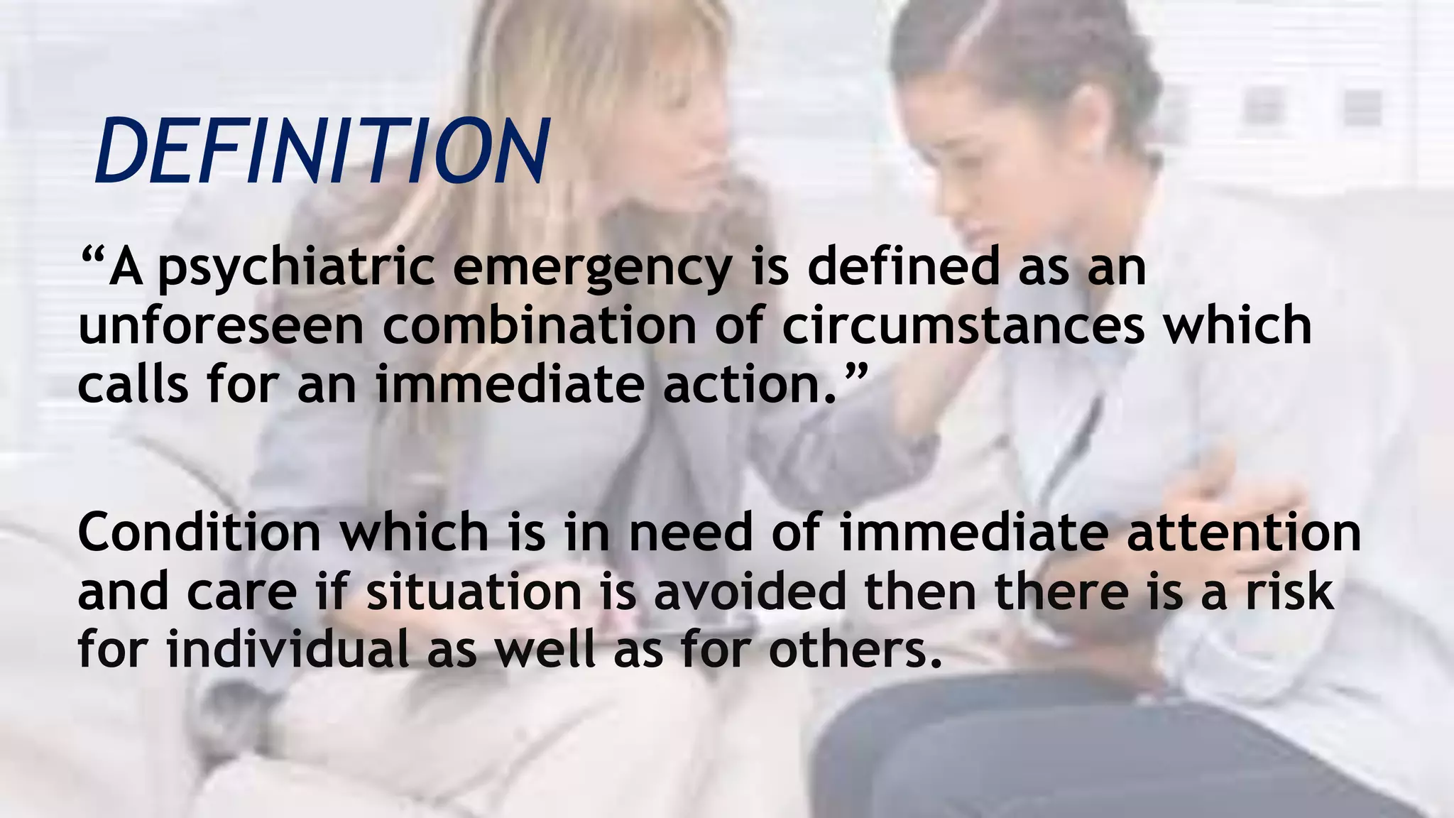 Psychiatric Emergency | PPTX