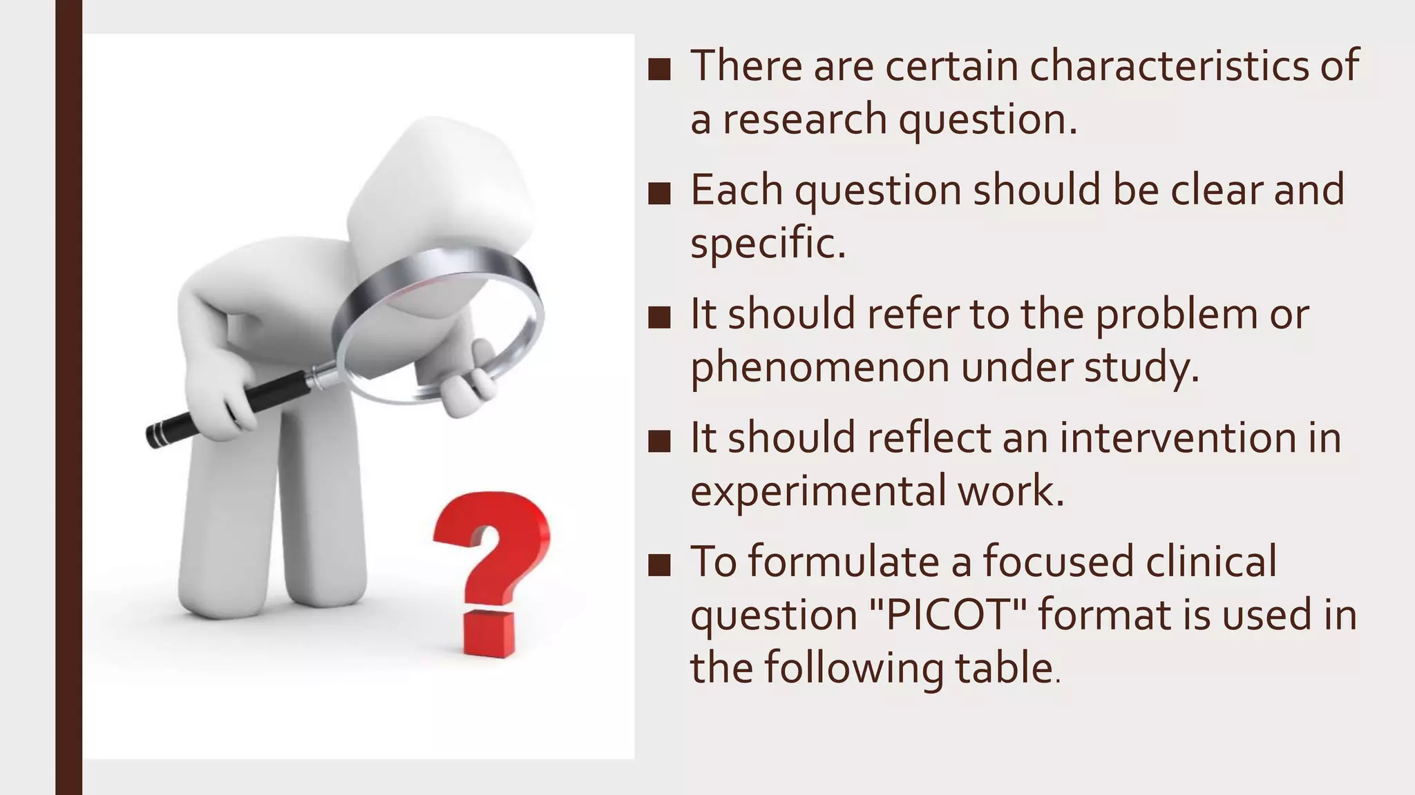 Research problem presentation | PPTX