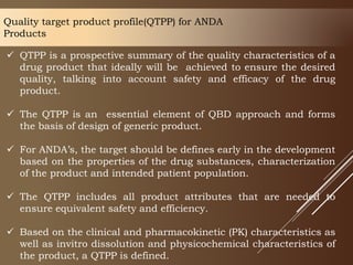 QBD Quality by design for Immediate release dosage form | PDF