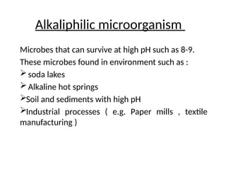 Microorganisms in Extreme Environment... | PPTX