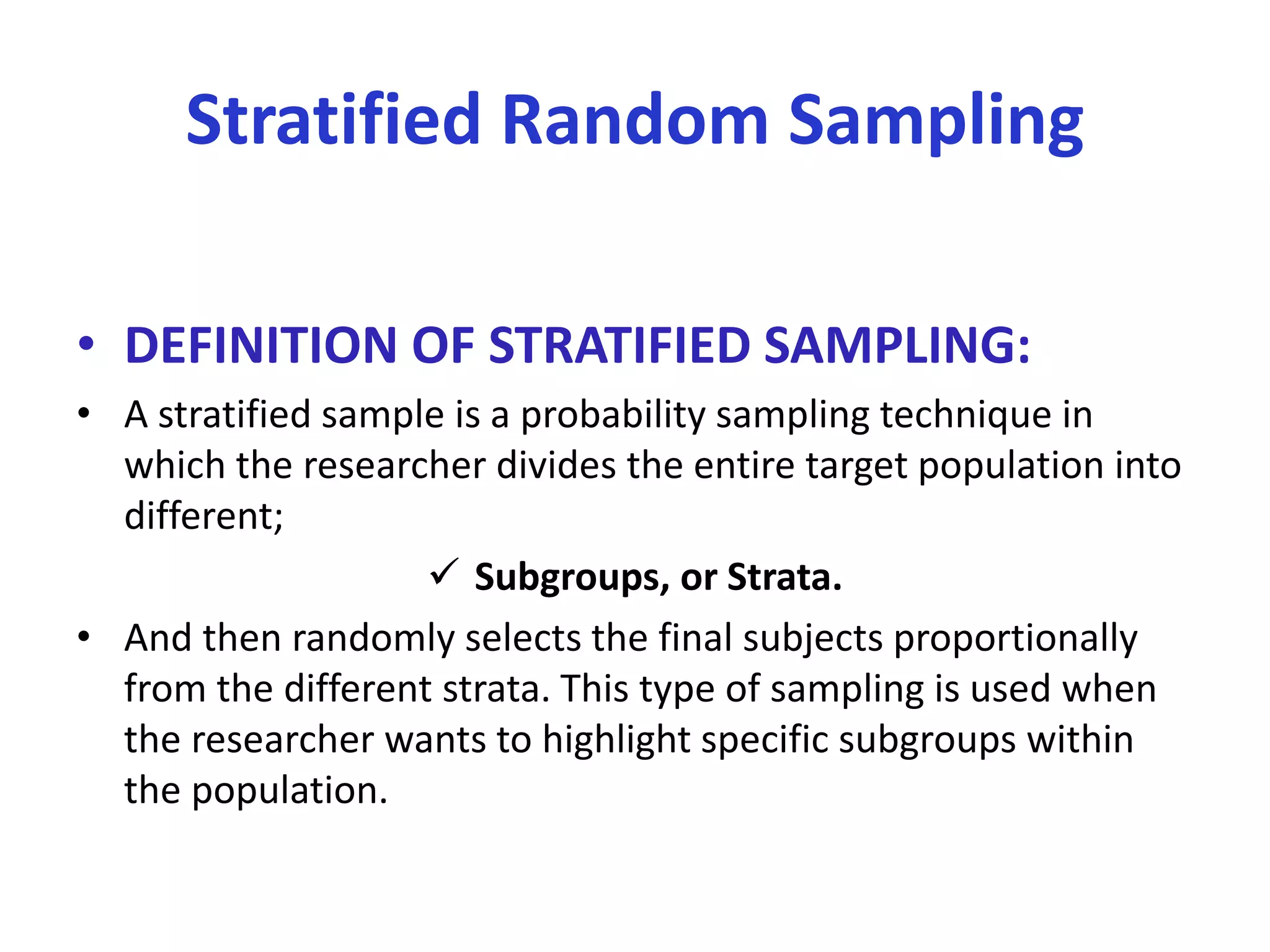 Probability Sampling and Its Techniques with Examples. | PPTX