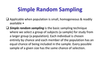 Probability Sampling and Its Techniques with Examples. | PPTX