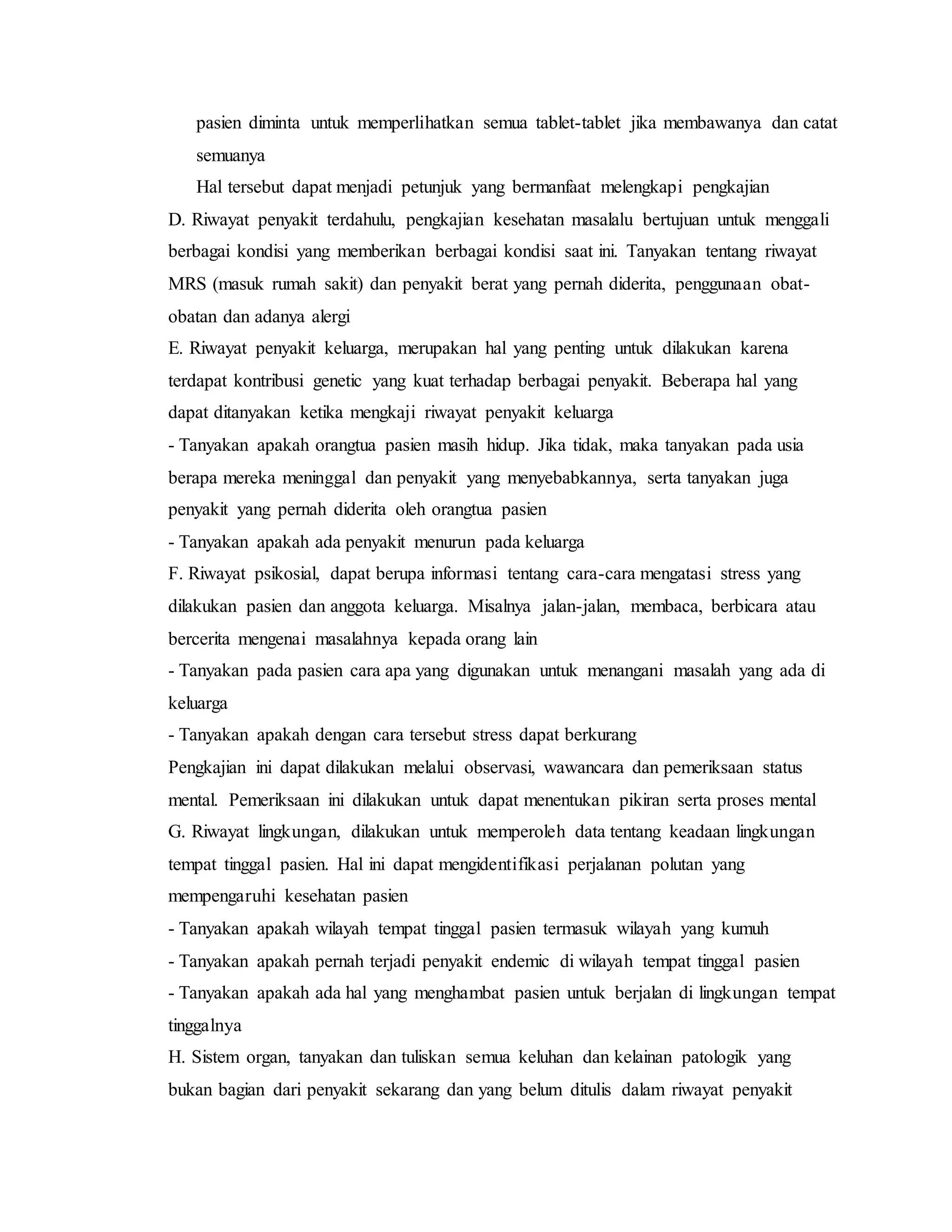 makalah pengkajian anamnesa | DOCX