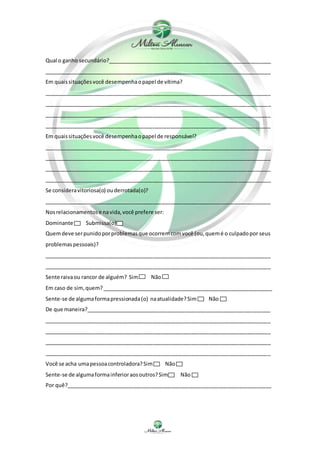 Anamnese milton alencar . | PDF