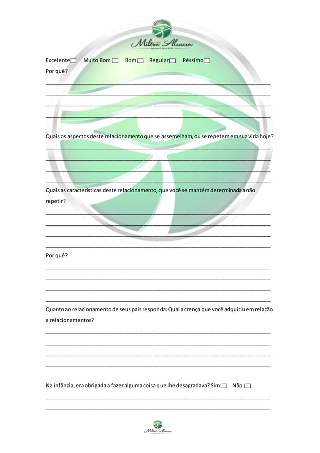 Anamnese milton alencar . | PDF