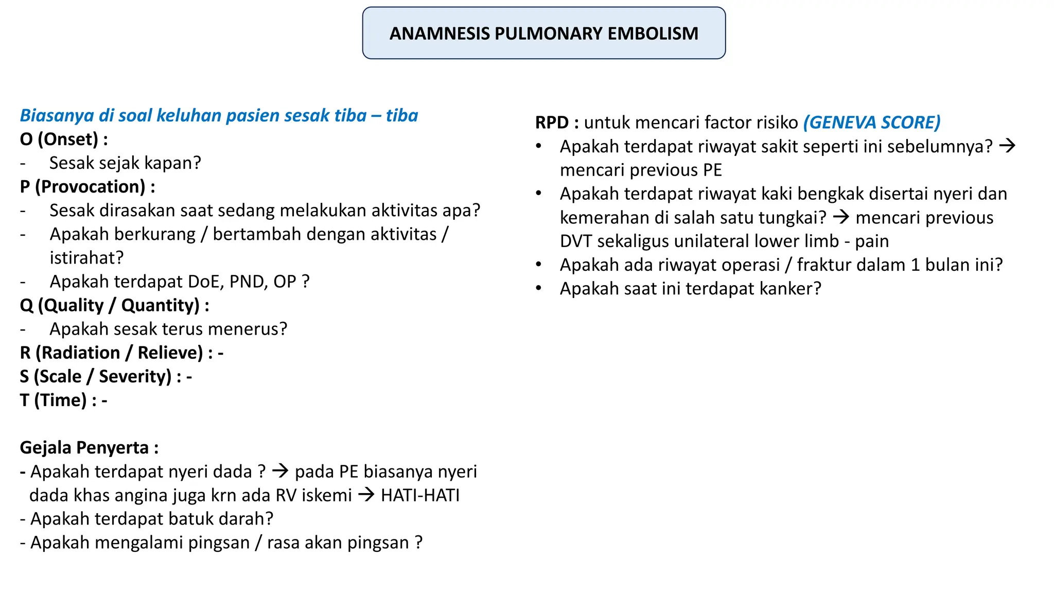 ANAMNESIS DEMAM, PE, CHEST PAIN, SYNCOPE.pptx