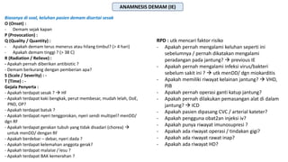 ANAMNESIS DEMAM, PE, CHEST PAIN, SYNCOPE.pptx