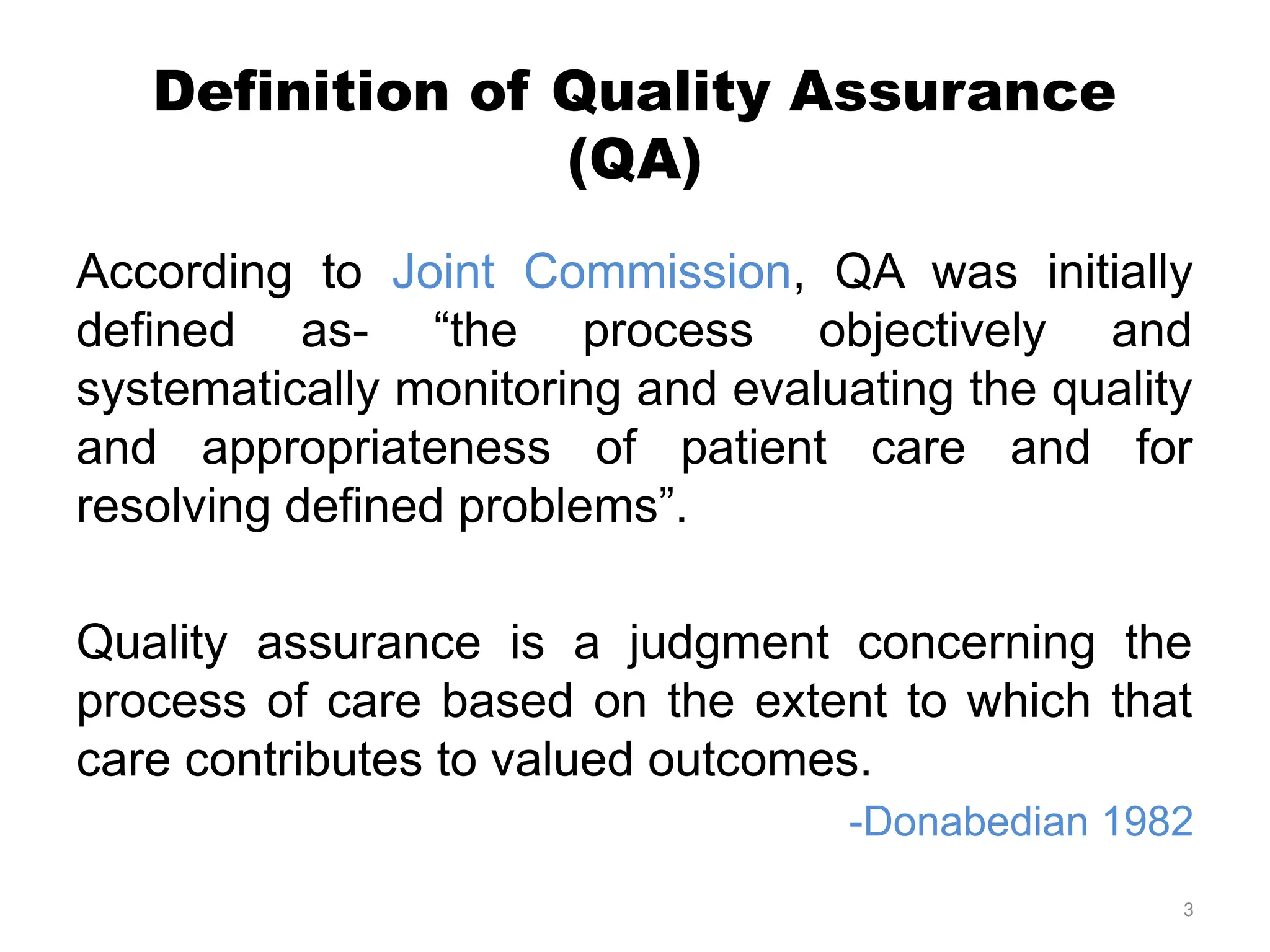 American Nurses Association (ANA) Model of quality assurance.ppt. | PPTX