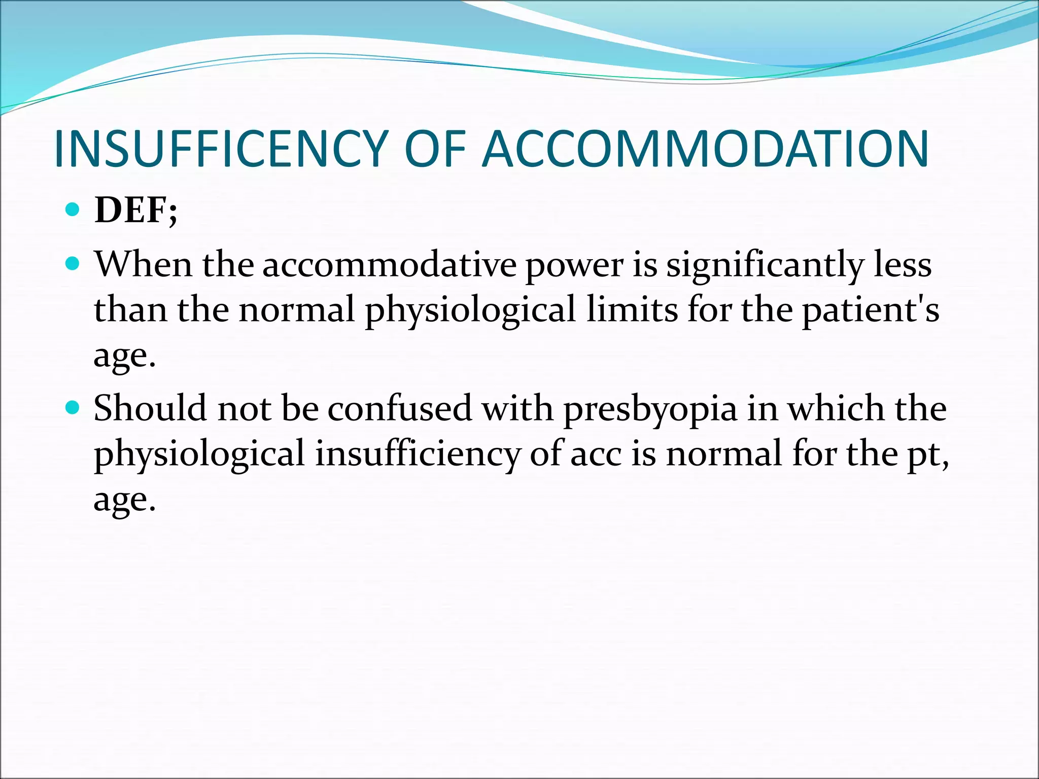 Anomalies of accommodation | PPT
