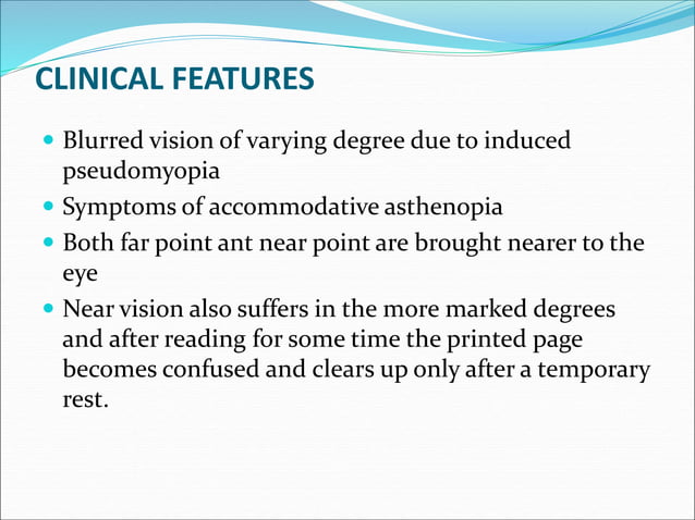 Anomalies of accommodation | PPT | Eye and Vision Conditions | Diseases ...