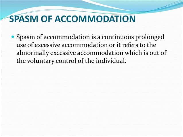 Anomalies of accommodation | PPT | Eye and Vision Conditions | Diseases ...