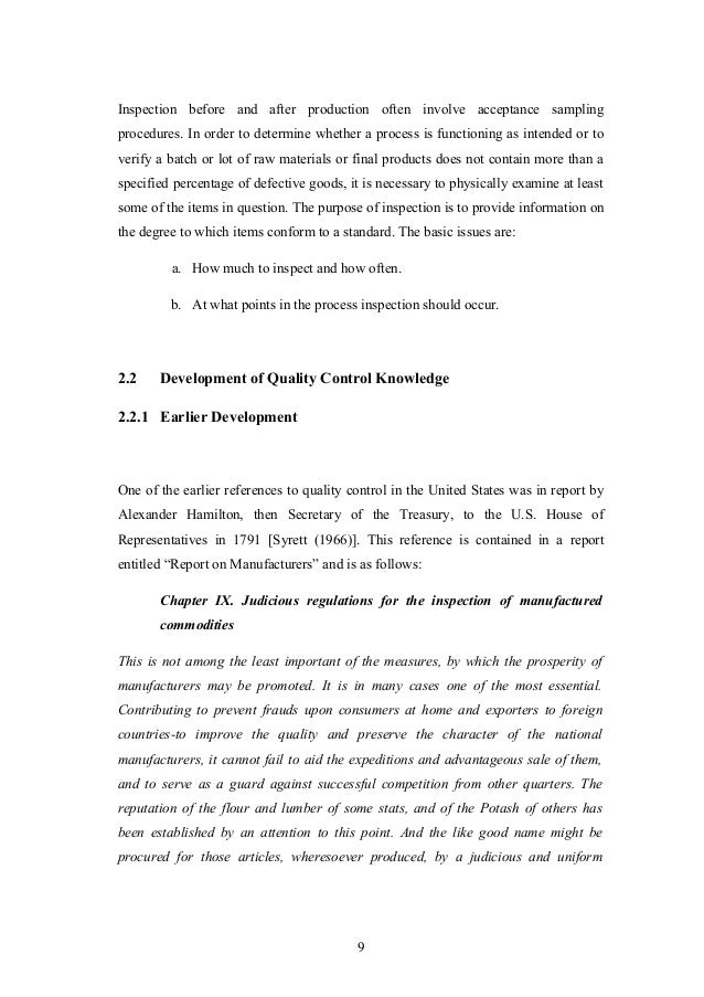 An analysis incoming quality control of material in manufacturing com…