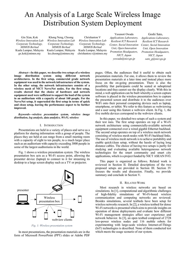 An analysis of a large scale wireless image distribution system deployment | PDF