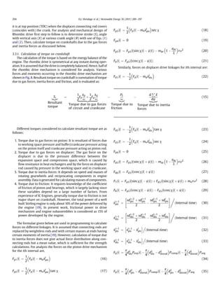 An analysis of beta type stirling engine with rhombic drive mechanism ...
