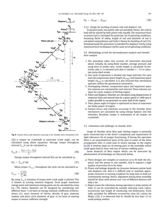 An analysis of beta type stirling engine with rhombic drive mechanism ...