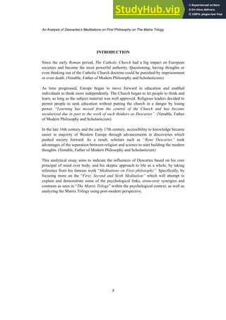 An Analysis Of Descartes S Meditations On First Philosophy On The ...