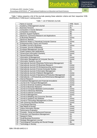 AN ANALYSIS OF E-BUSINESS RESEARCH TOPICS | PDF