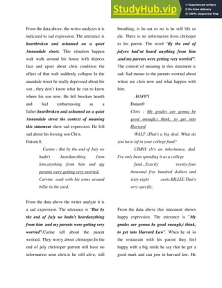 An Analysis Of Emotional Expression In Into The Wild Movie | PDF
