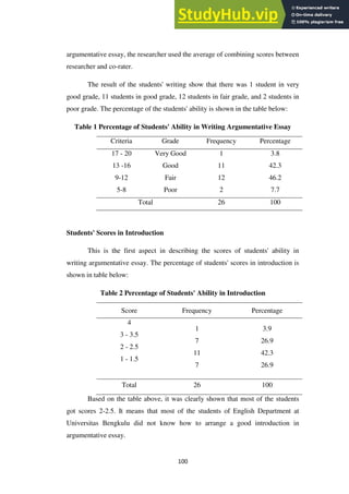 An Analysis Of English Department Students Ability In Writing ...