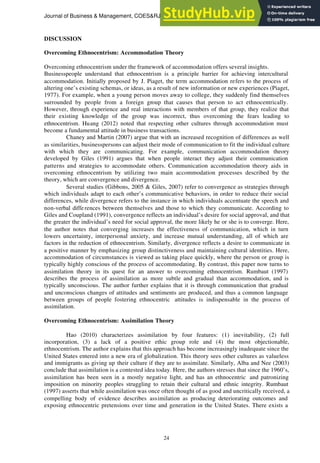 AN ANALYSIS OF ETHNOCENTRISM IN A GLOBALIZED BUSINESS ENVIRONMENT | PDF