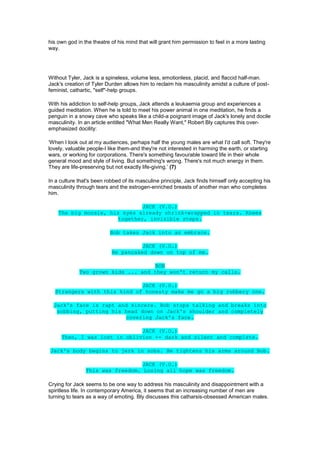 An analysis of fight club | PDF