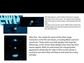 An Analysis of Fight Club's Title Sequence | PPTX