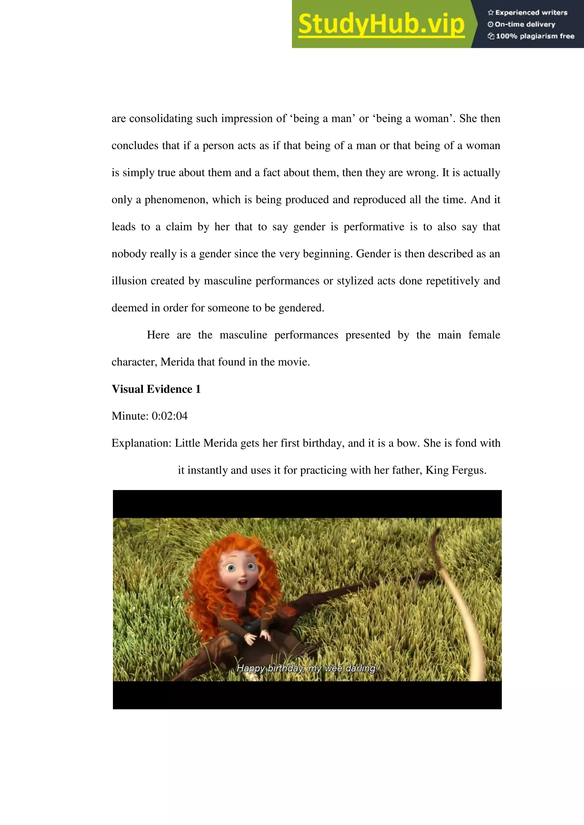 An Analysis Of Gender Stereotypes And Performativity In Brave Disney ...