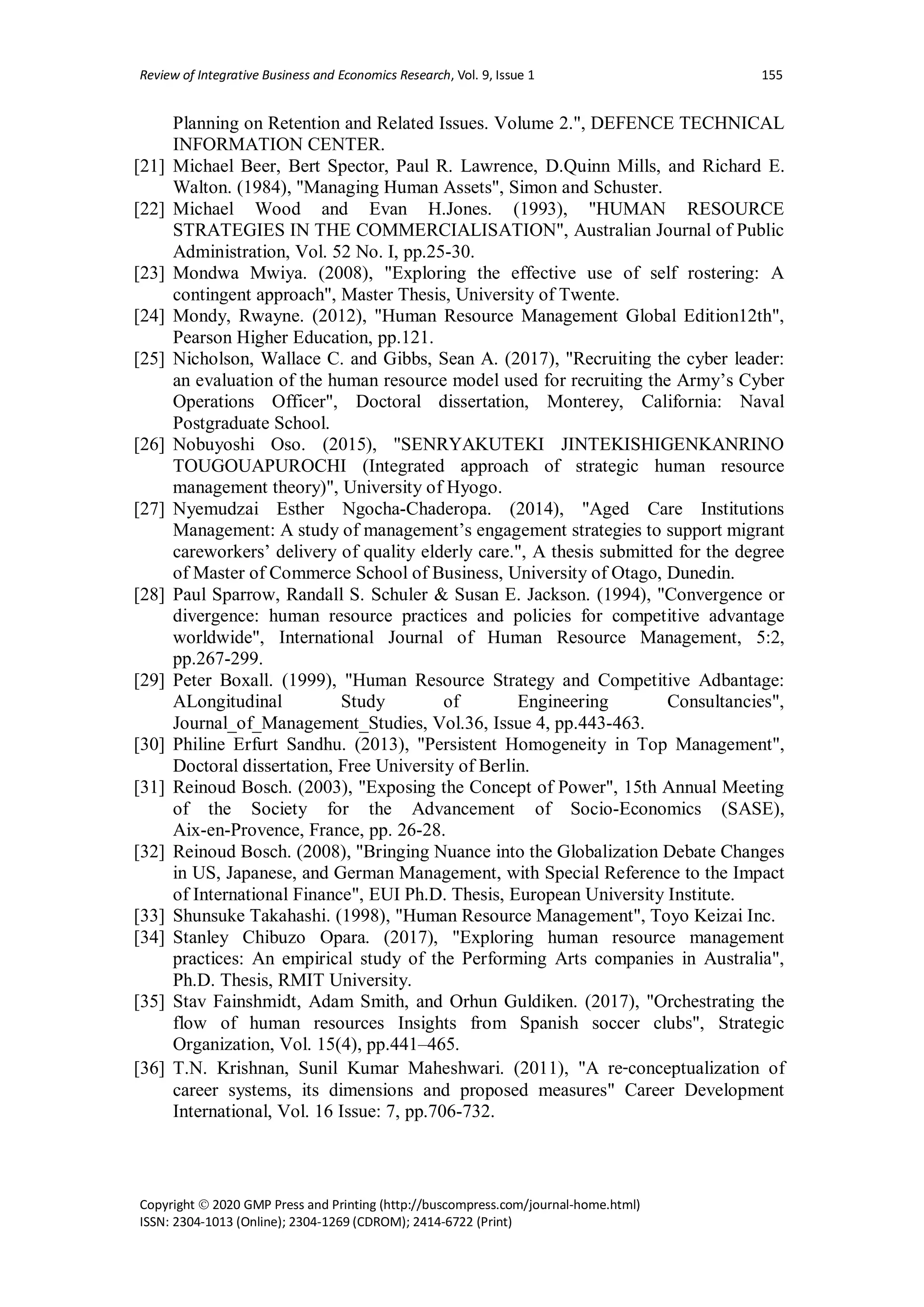 An Analysis of Human Resource Management for Knowledge Workers Using ...