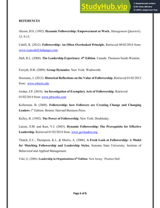 An Analysis Of Kelley S Typology Of Followership By Carol Magadza.Pdf