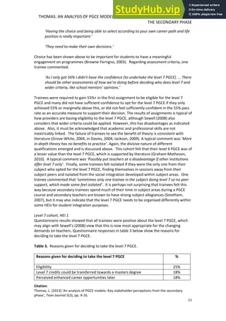 An Analysis Of PGCE Models Key Stakeholder Perceptions From The ...