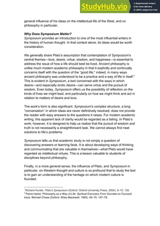 An Analysis Of Plato S Symposium | PDF