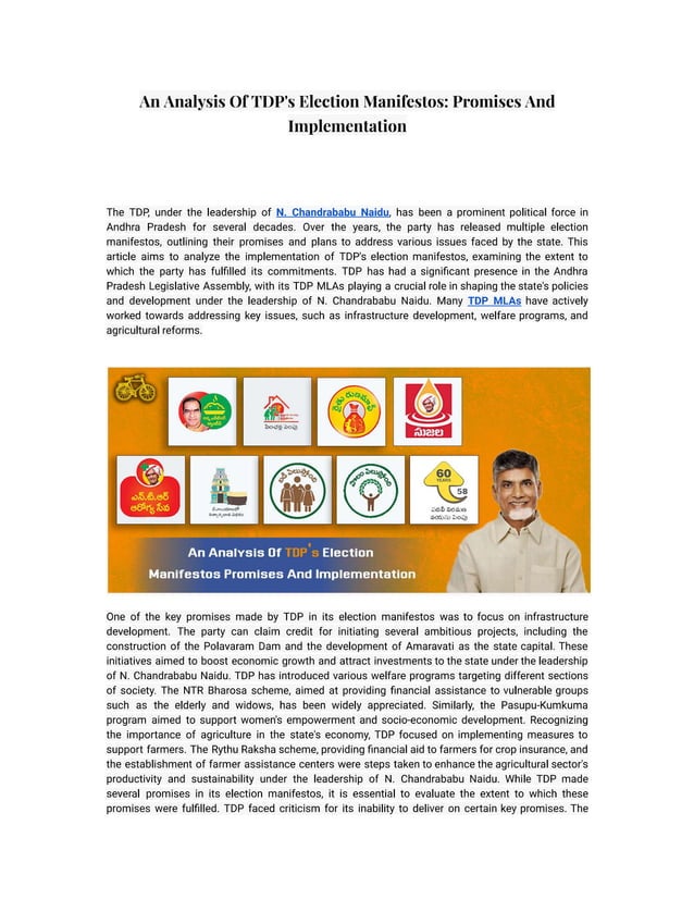 An Analysis Of TDP Election Manifestos Promises And Implementation.pdf