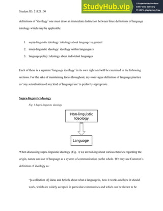 An Analysis Of The Differences Between Language Ideology And Language Practice Essay | PDF