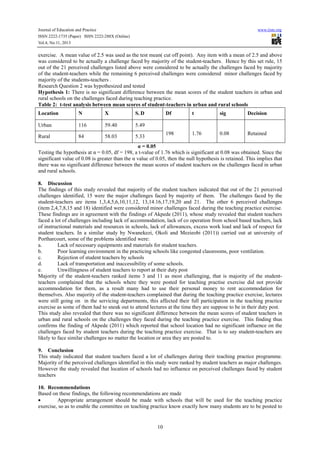 An analysis of the perceived challenges faced by student teachers ...