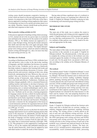 An Analysis Of The Structure Of Group Writing Activities In English ...