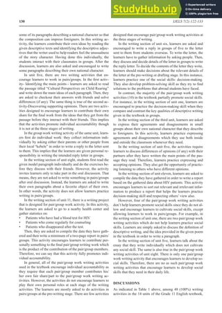 An Analysis Of The Structure Of Group Writing Activities In English Textbook | PDF