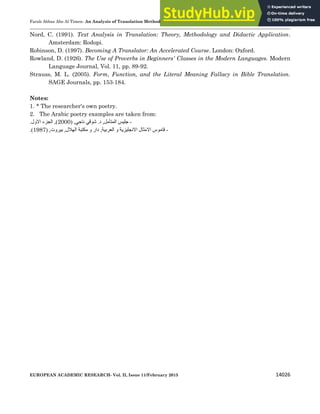 An Analysis Of Translation Methods For English Proverbs | PDF | Islam ...