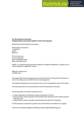 An Analysis Of UK Drug Policy | PDF