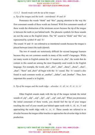 An Analysis On Consonants In English And Their Comparison In Vietnamese ...