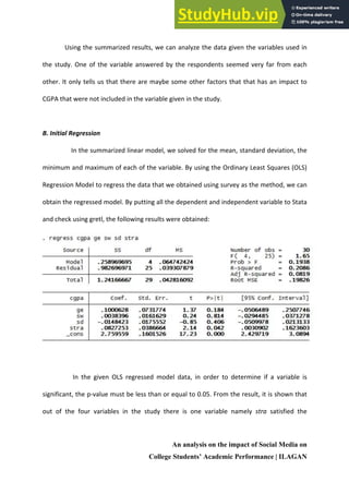 An Analysis On The Impact Of Social Media On College Students Academic ...