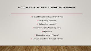 An Analysis Predictors of Imposter Syndrome and Social Connectedness.pptx