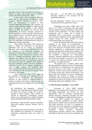 An Analytical Framework For Miles And Snow Typology And Dynamic Capabilities | PDF
