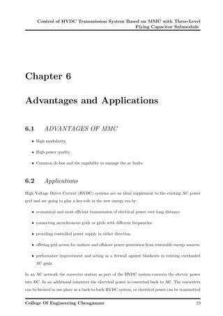 Control of HVDC Transmission System Based on MMC with Three-Level ...