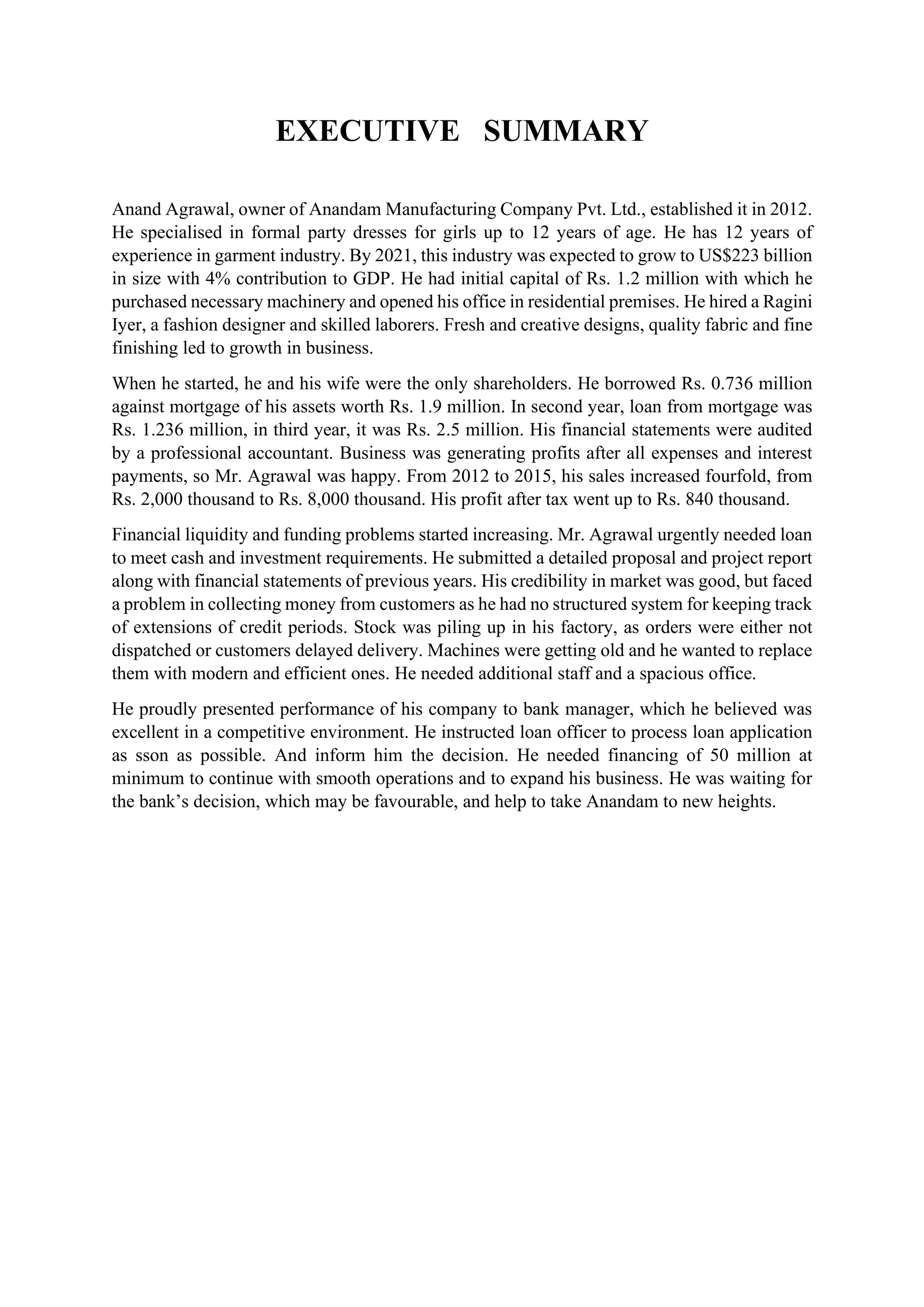 Anandam case summary | PDF